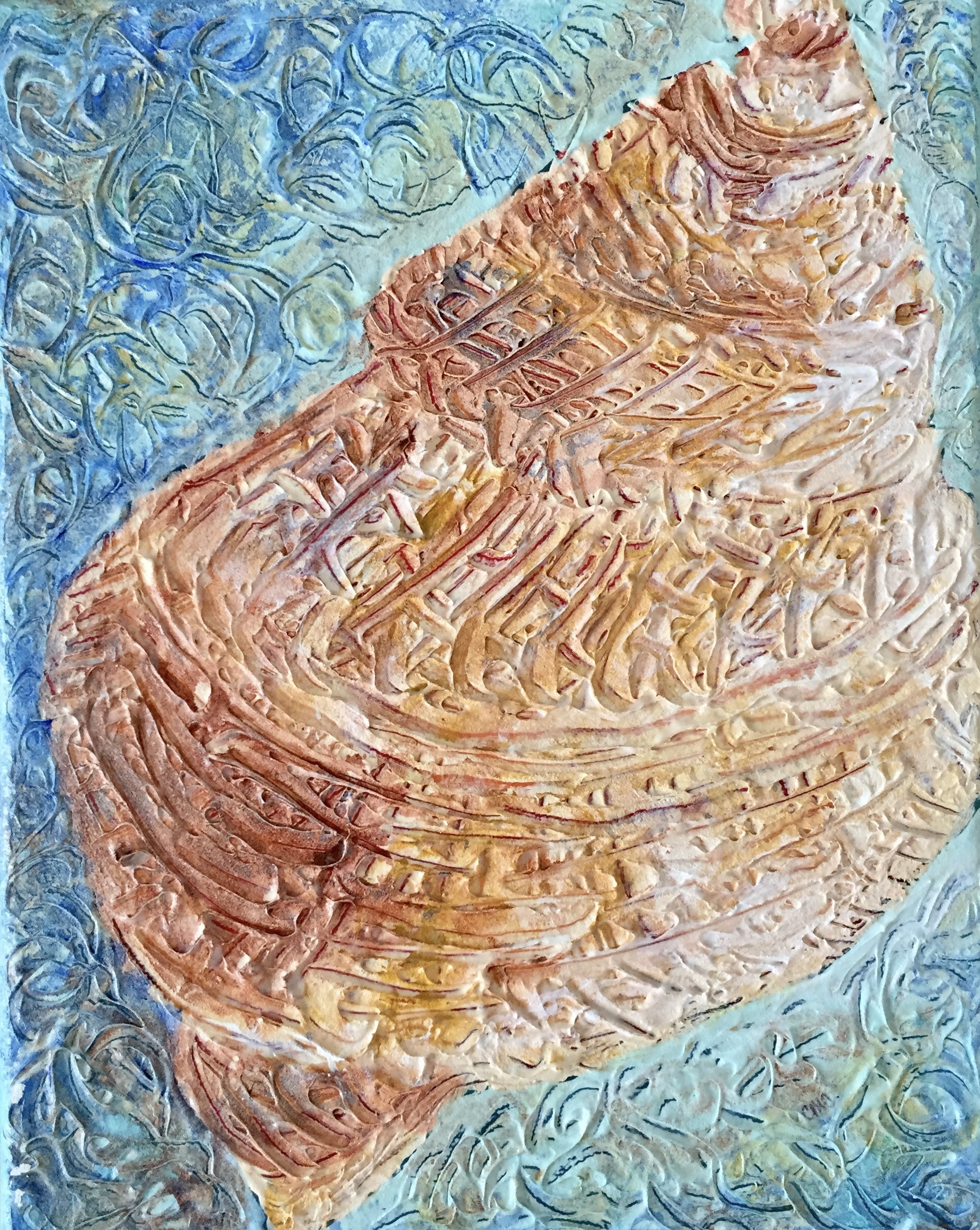 "Rough Periwinkle I" smaller - Blue Hill Public Library