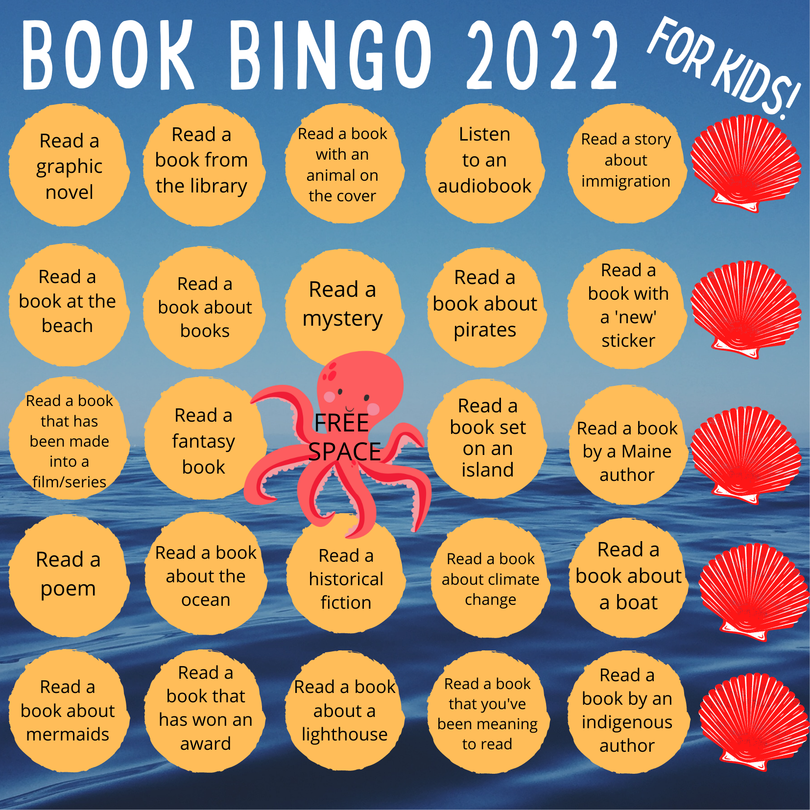 Book_Bingo_2022_-_J_card - Blue Hill Public Library