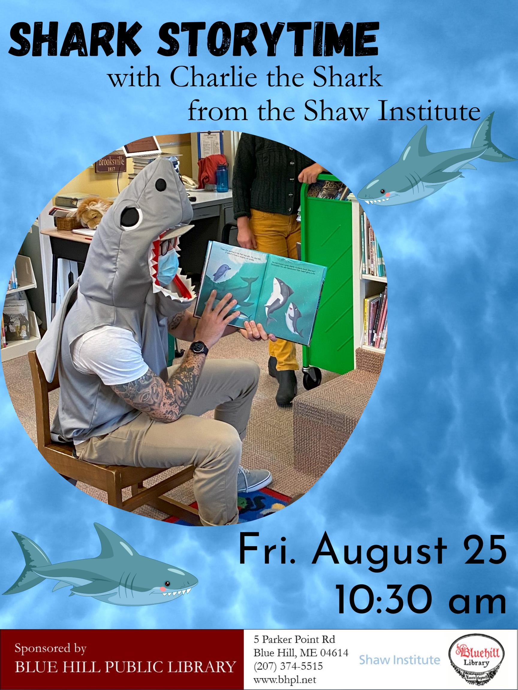 Shark_Storytime_with_Charlie_the_Shark - Blue Hill Public Library